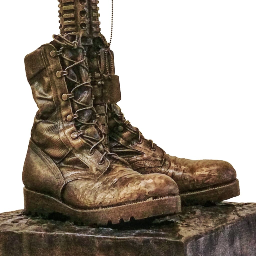 Battlefield Cross - Veterans Memorial Statues